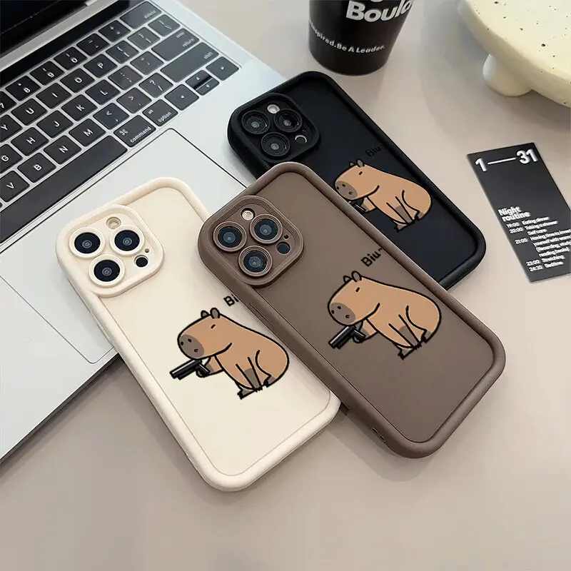 Capybara-Themed Phone Case – Cute & Funny Design for Reno 6 5G (S16435)