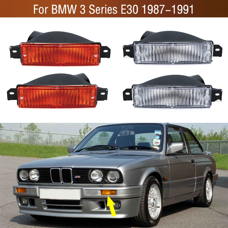 For-BMW-3-Series-E30-1987-1988-1989-1990-1991-Front-Bumper-Indicator ...