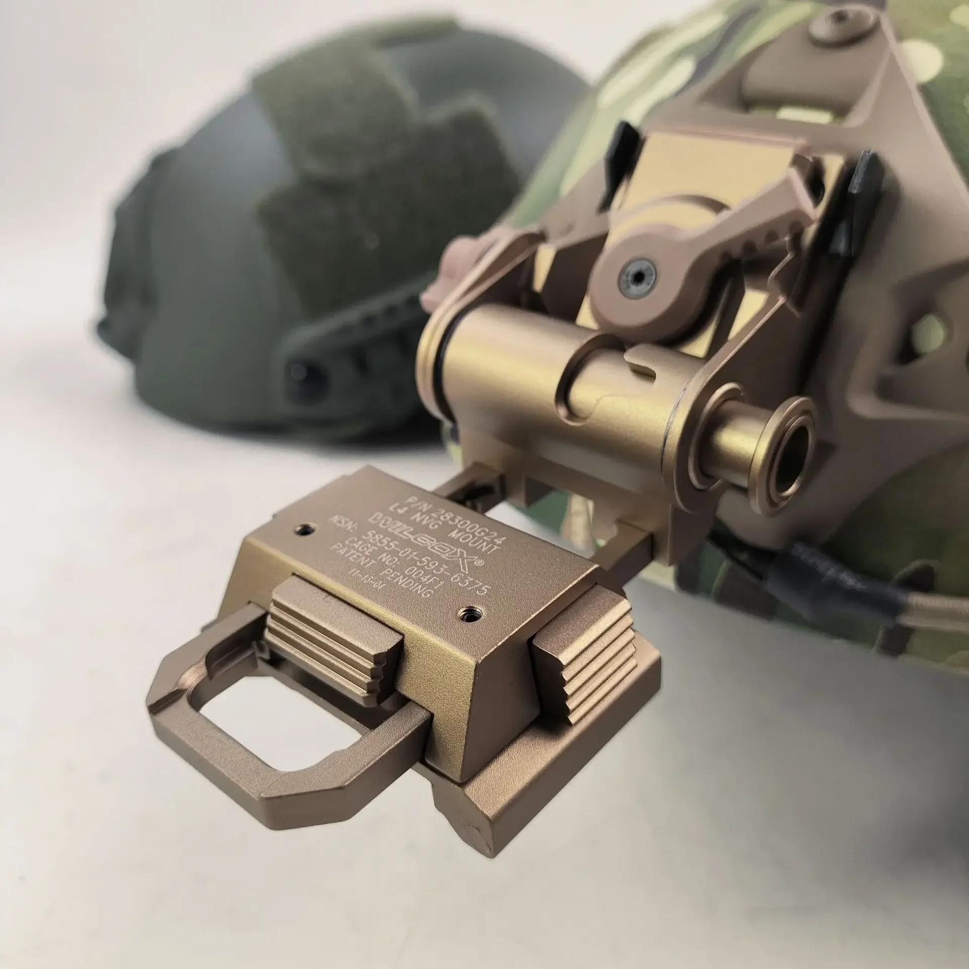 L4G24 NVG Metal Helmet Mount Adjustable Metal Aluminum Tactical Helmet ...
