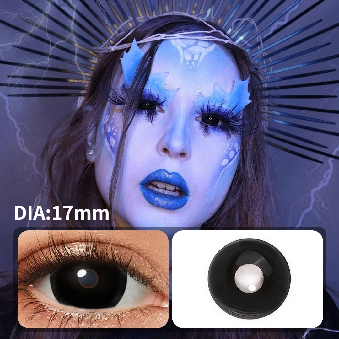 Lentes-de-contacto-de-Halloween-lentes-de-Mini-Sclera-completamente ...
