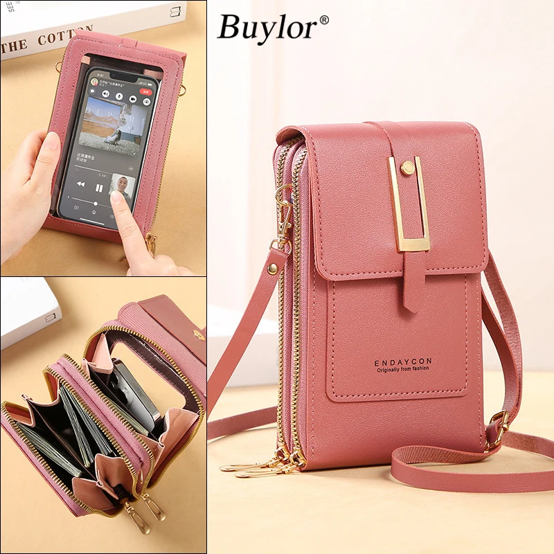 Buylor-Soft-Leather-Women-s-Bag-Touch-Screen-Mobile-Bags-Wallets ...