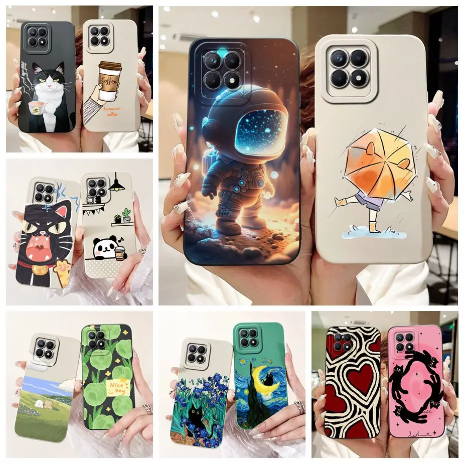 For Realme 8i Case RMX3151 Stylish Candy Painted Cover Full Protection ...