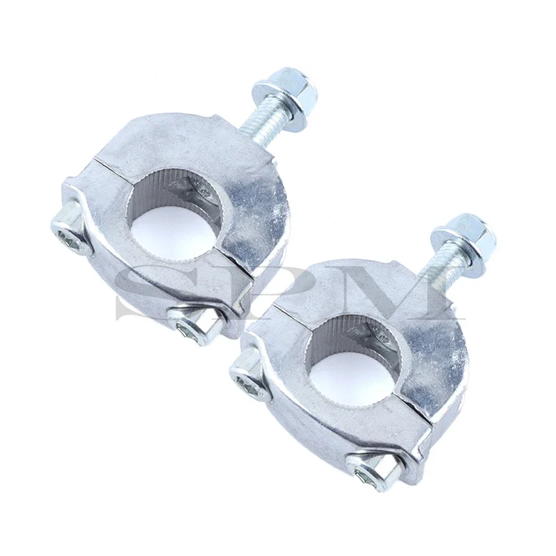 1-pair-7-8-22mm-Handlebar-Bar-Risers-Mount-Bracket-Clamp-Taper-For-2 ...