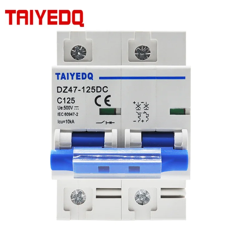 DC Circuit Breaker 500V 80A 100A 125A Solar Photovoltaic System DC MCB ...