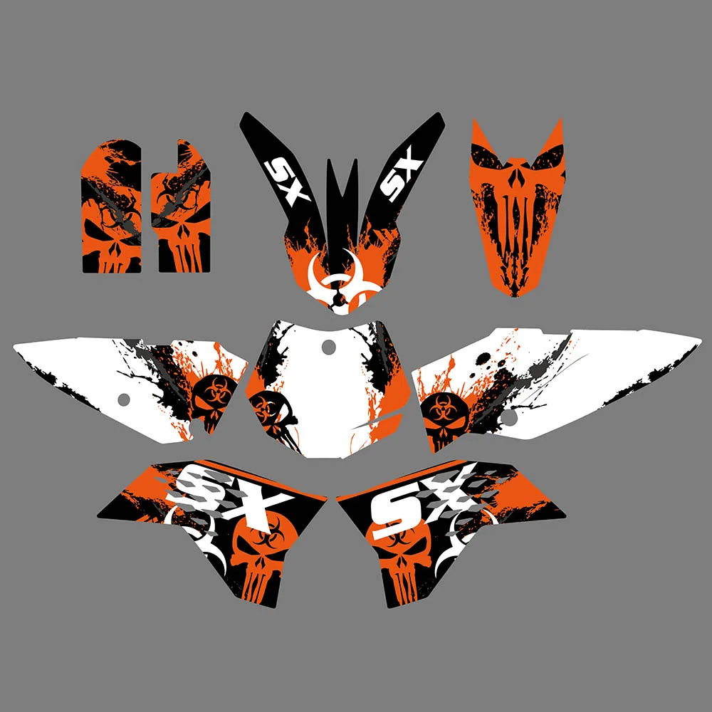 Motorcycle Full Graphic Background Decal Sticker for KTM SX50 50CC ...