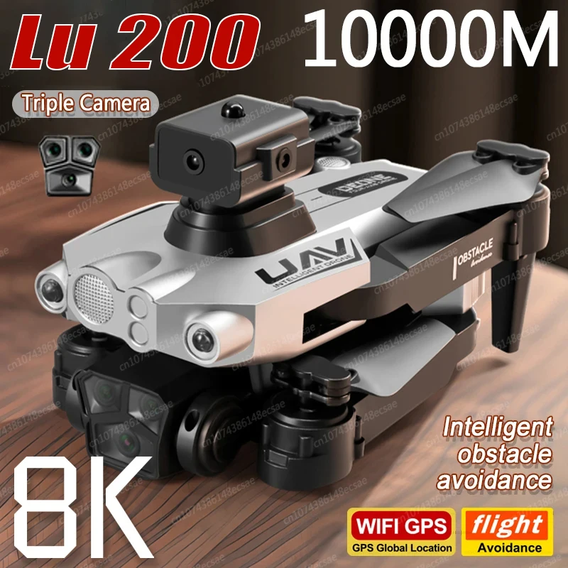 LU200-Drone-8K-GPS-Professional-HD-Aerial-Photography-Triple-Camera ...