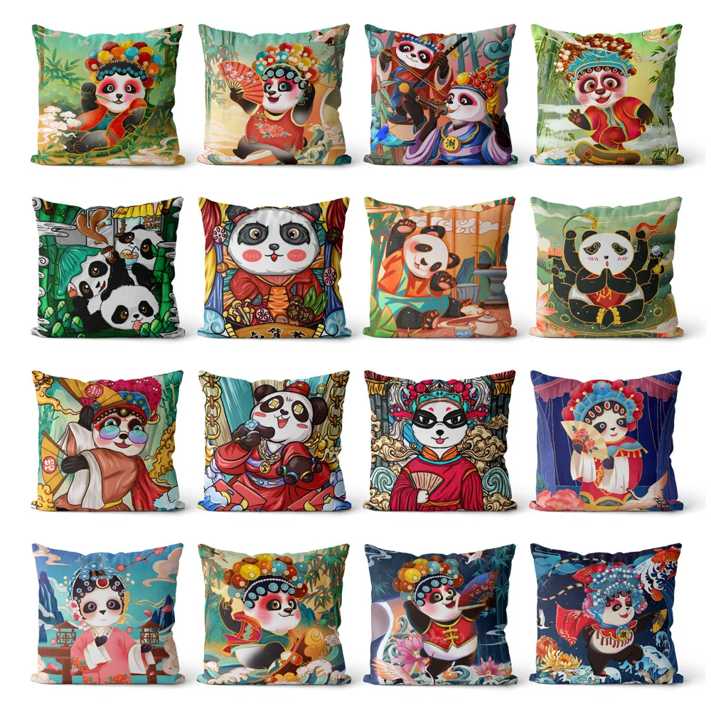 Funny-Panda-Pillowcases-for-Pillows-China-Panda-Pillows-Case-for-Girls ...