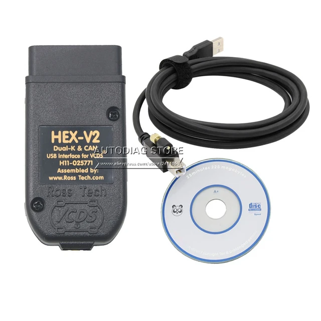 VCDS HEX-V2 VAG COM VCDS HEX V2 Intelligent Dual-K CAN USB , 47% OFF
