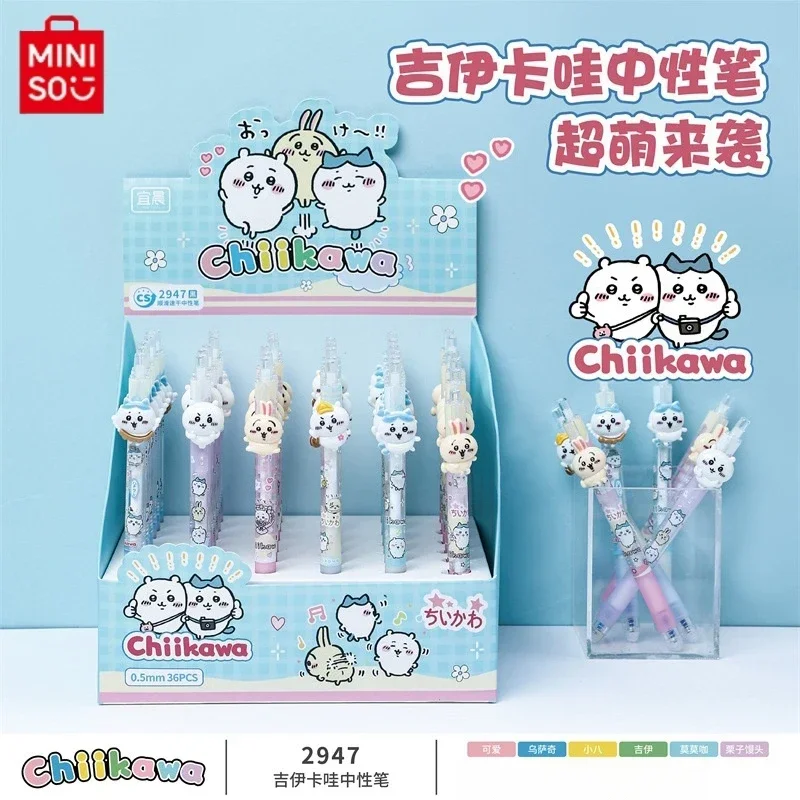 6-36pcs-Miniso-Chiikawa-Gel-Pen-Cartoon-Cute-High-Value-0-5mm-Black ...