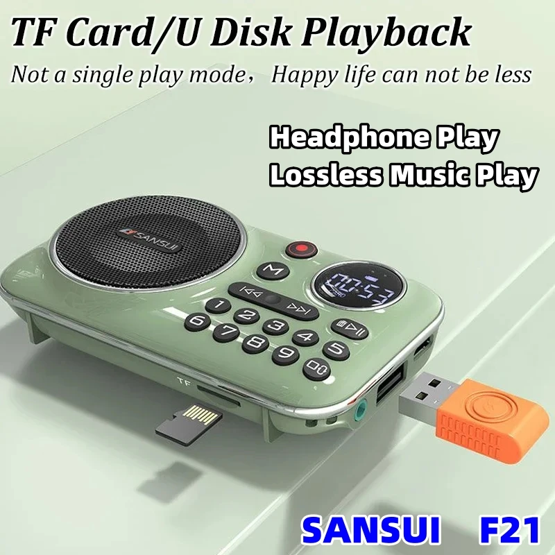 SANSUI-F21-Walkman-multifuncional-port-til-para-exteriores-Radio-FM ...