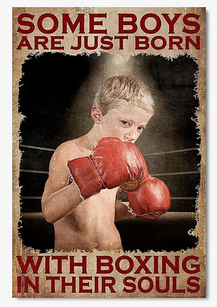 Metal-tin-Sign-Plaque-Boxing-Boys-are-Just-Born-with-Boxing-Metal-Tin ...