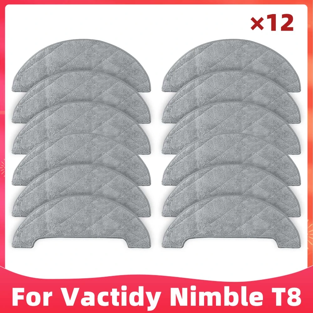 For Vactidy Nimble T8 Robot Vacuums Mop Cloths Rag Spare Part ...