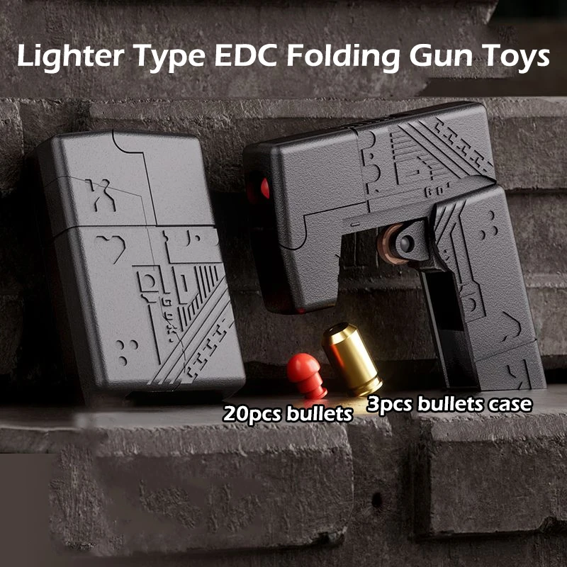 Small-Portable-Lighter-Type-Alloy-Folding-Throwing-Shell-Gun-Toy-EDC ...