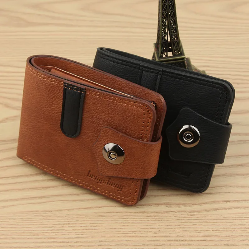 PU-Leather-Wallet-for-Men-Short-Purse-Wallets-Credit-Card-Holder-Money ...