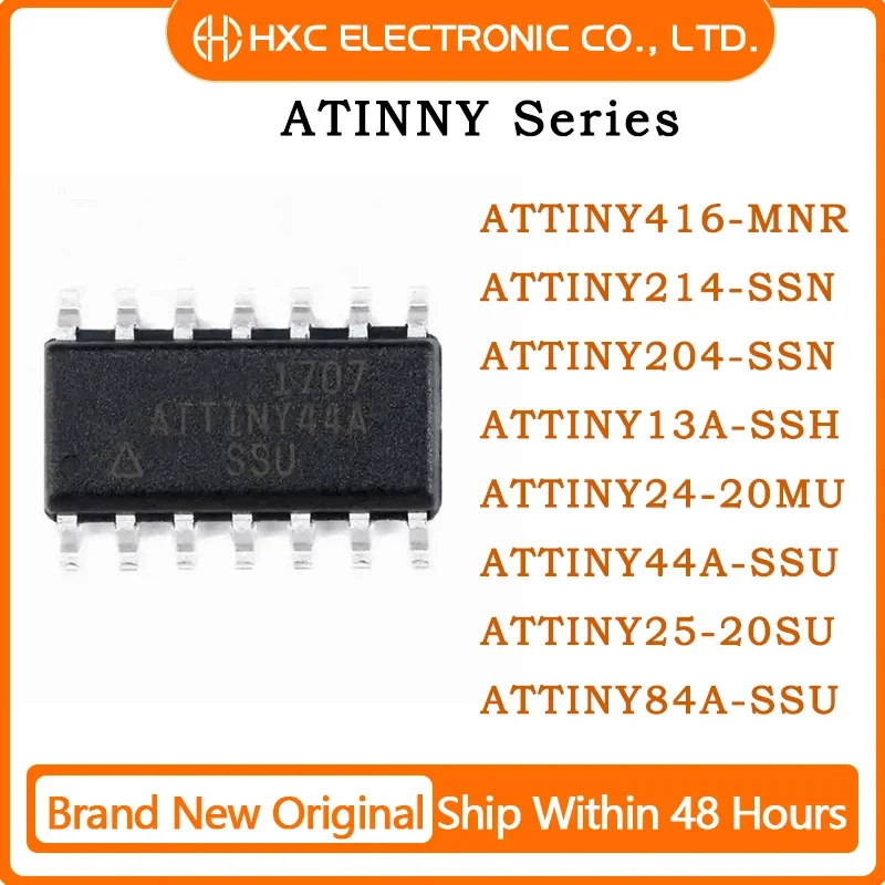 10PCS-ATTINY416-MNR-ATTINY214-SSN-ATTINY204-SSN-ATTINY13A-SSH-ATTINY24-20MU-ATTINY44A-SSU ...
