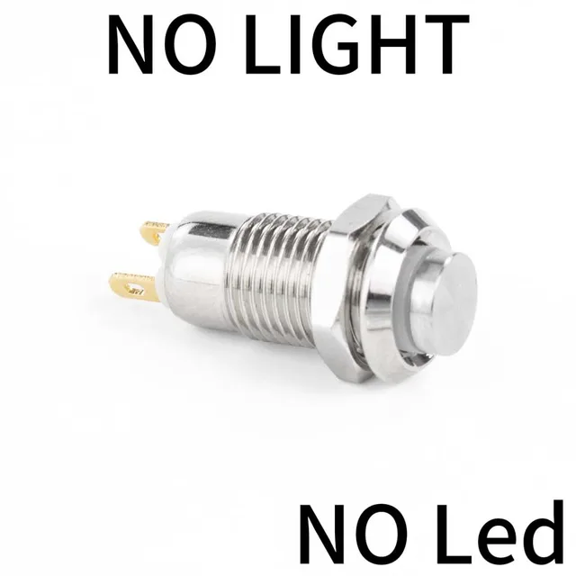 방수 금속 푸시 버튼 스위치, LED 조명, 자동 잠금 및 래칭, 자체 리셋, 하이 헤드, 8 10 12 16mm, 3 6 12 24 110, 220V