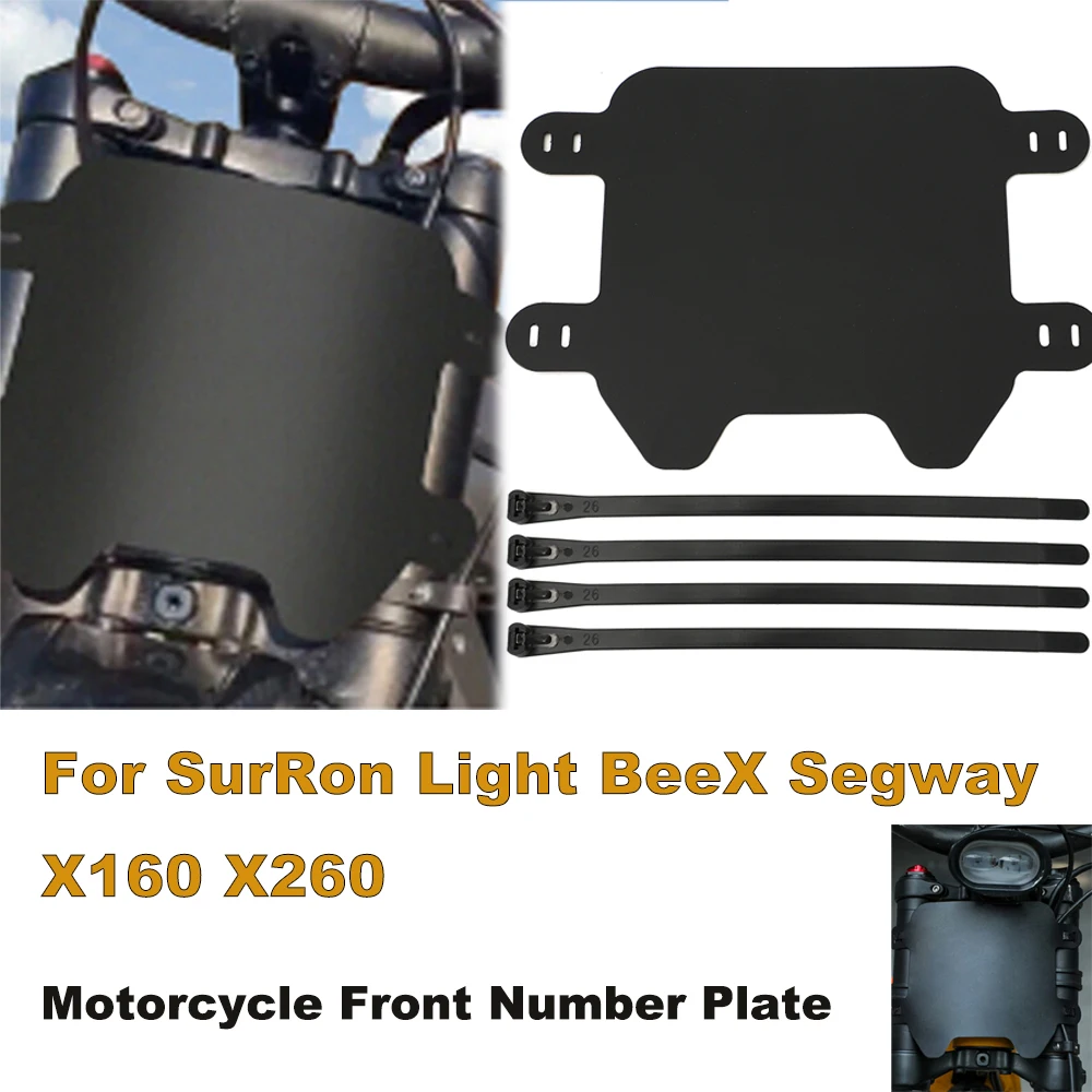 Guts Number Plate Matte Black ABS Front Number Plate For Surron Light ...