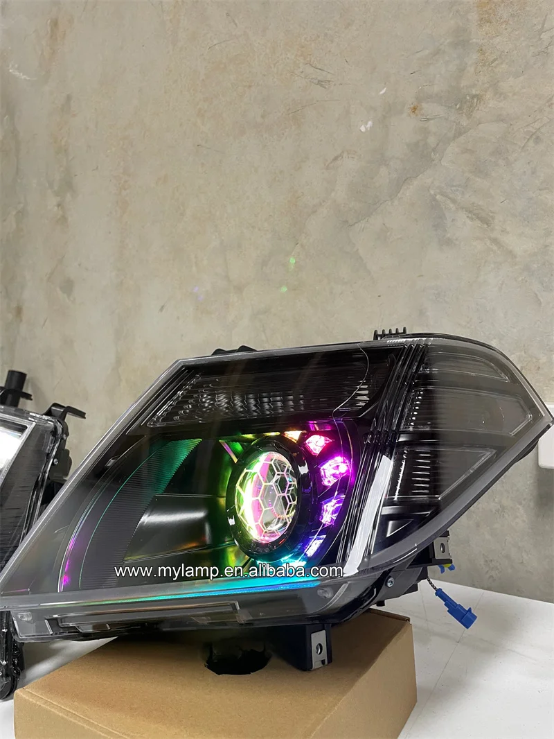 For NISSAN NAVARA D40 Custom LED Projector Headlights-(SPAIN BUILT) - Racext