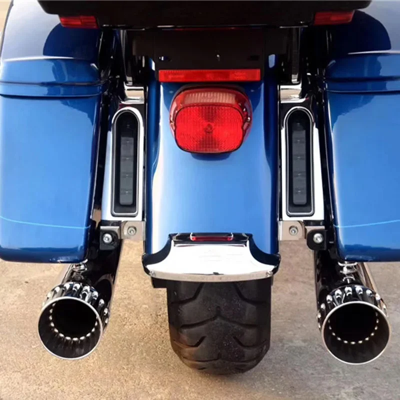 Motorcycle Staggered Shortshots Exhaust Pipes Fit For Harley Touring ...