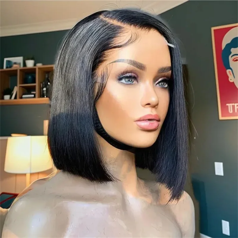 Luvkiss-12-Inch-Short-Bob-Straight-Lace-Front-Wig-13X6-HD-Lace-Frontal ...