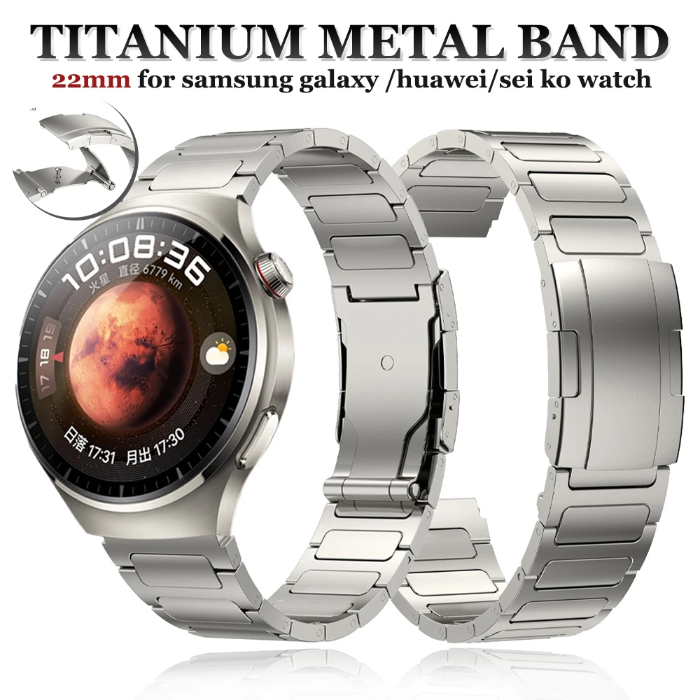Titanium-Metal-Business-Strap-for-Huawei-Watch-Ultimate-4-GT3-2e-Pro ...