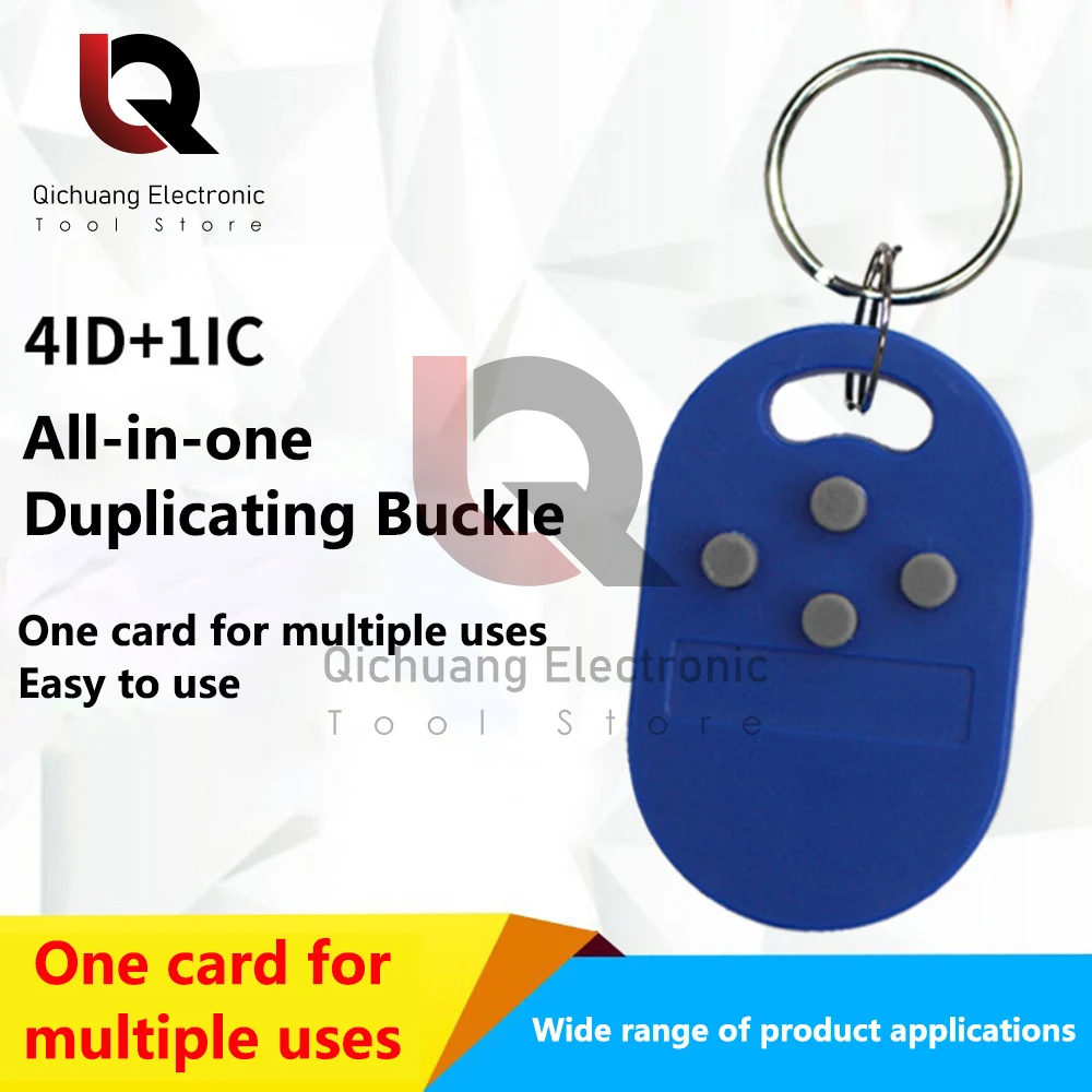 5-in1-RFID-Multiple-Key-Fob-125khz-13-56Mhz-T5577-EM-ID-Writable-IC-1k ...