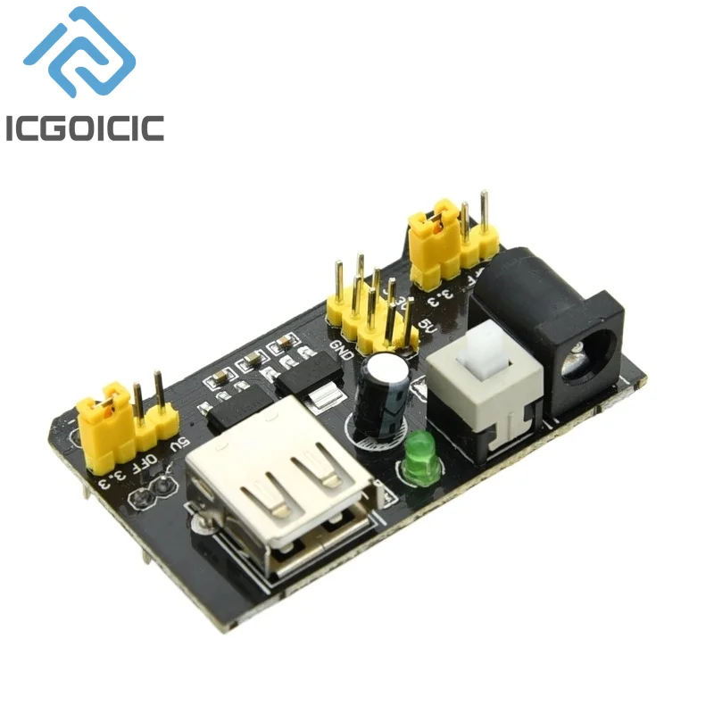 MB102-Solderless-Breadboard-Power-Supply-Module-3-3V-5V-DIY-Kit-Parts ...