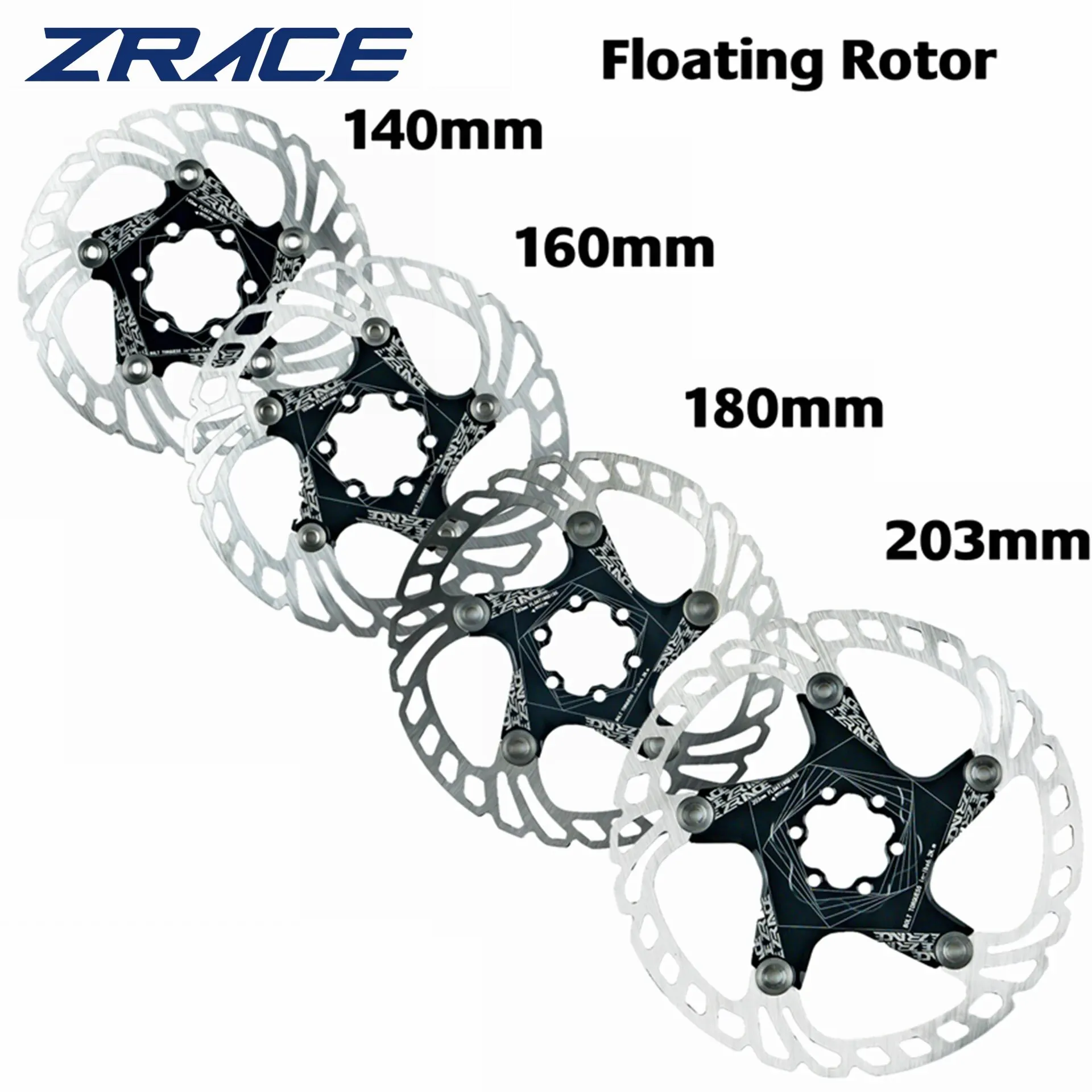 ZRACE MTB Bike Disc Brake Rotor Strong Heat Dissipation Floating 140mm ...