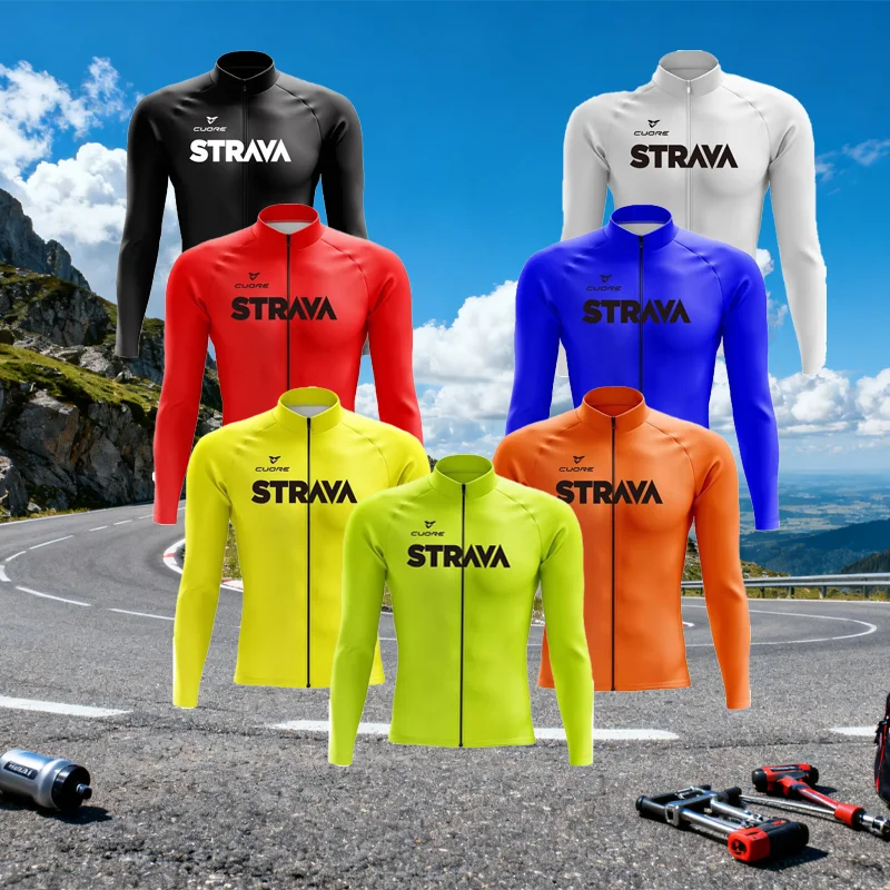 STRAVA cycling clothes for men Bicycle clothing set Men's sportswear ...
