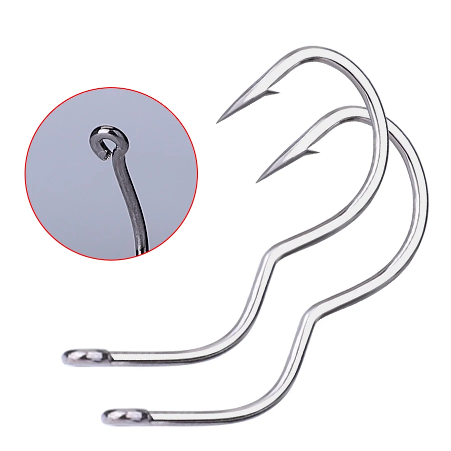 FTK-New-High-Carbon-Steel-Fishing-Hook-With-Eye-Automatic-Flip-Sharp ...