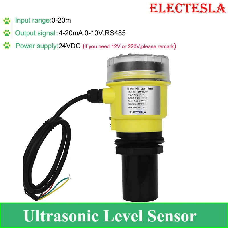 Ultrasonic-Water-Tank-Sensor-3m-5m-10m-Level-Meter-4-20ma-Level ...