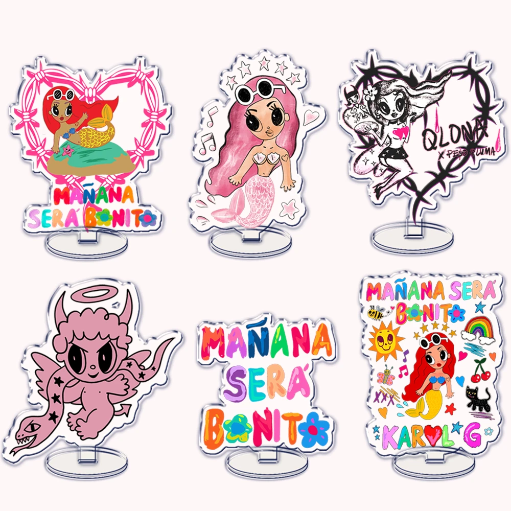 Generic Rapper Singer Karol G Acrylic Mini Stand Model Plate Manana ...