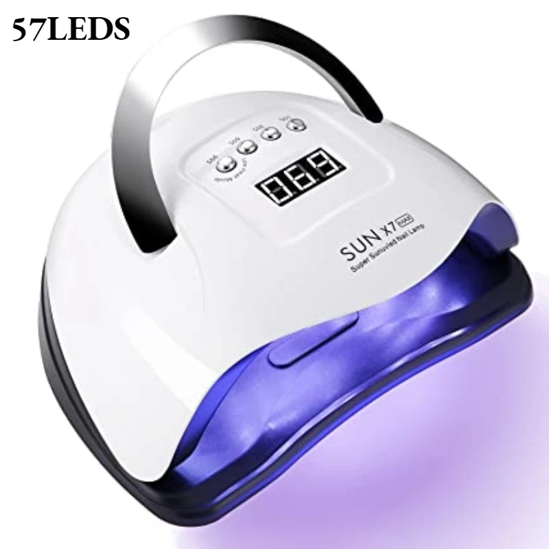 Sun X7 Max Uv Led 램프 네일 스마트 젤 폴리쉬 건조 라이트 4 타이머 자동 감지 57led 전문 네일 건조기