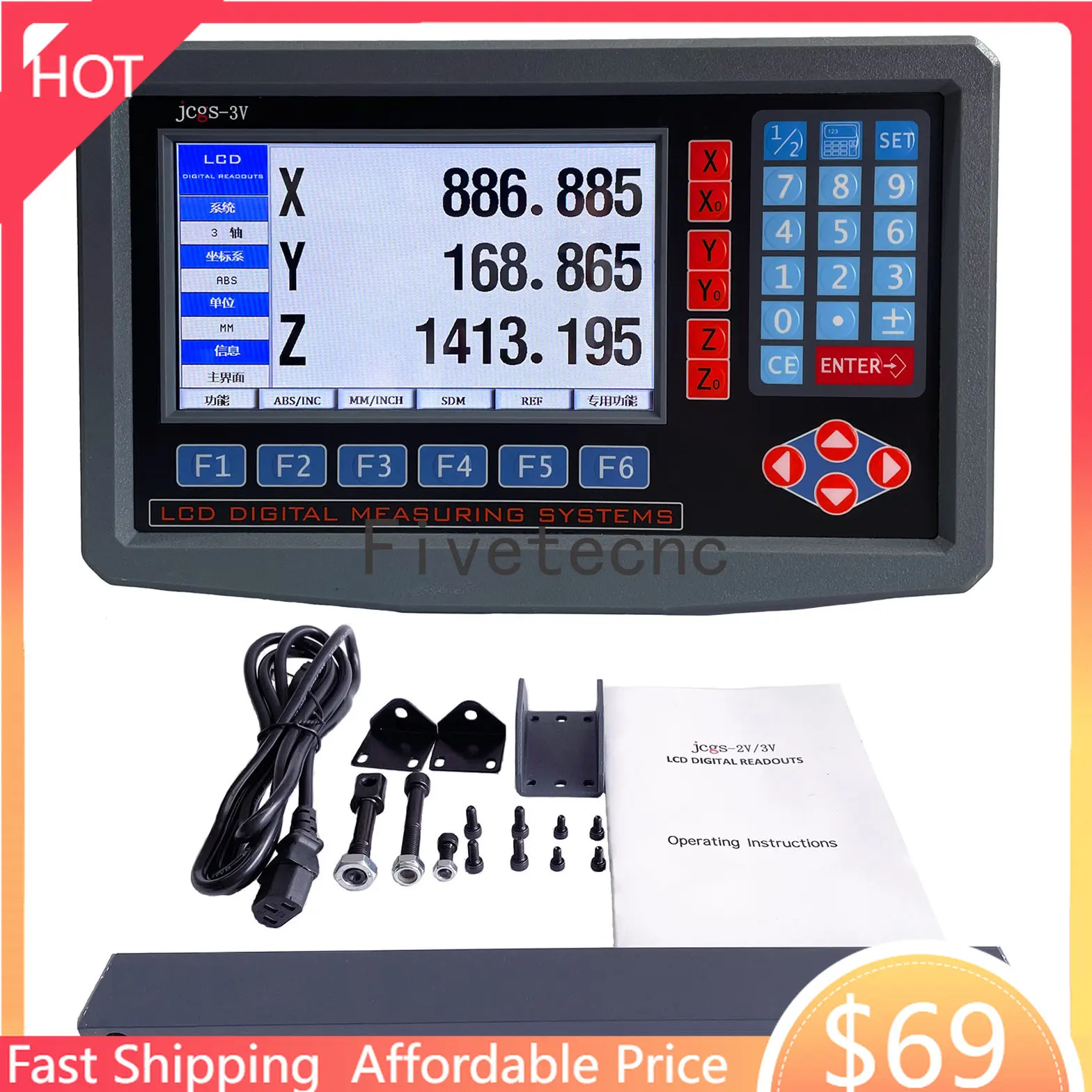 JING-LCD-DRO-Lathe-Digital-Readout-2-Axis-3-Axis-Display-Milling ...