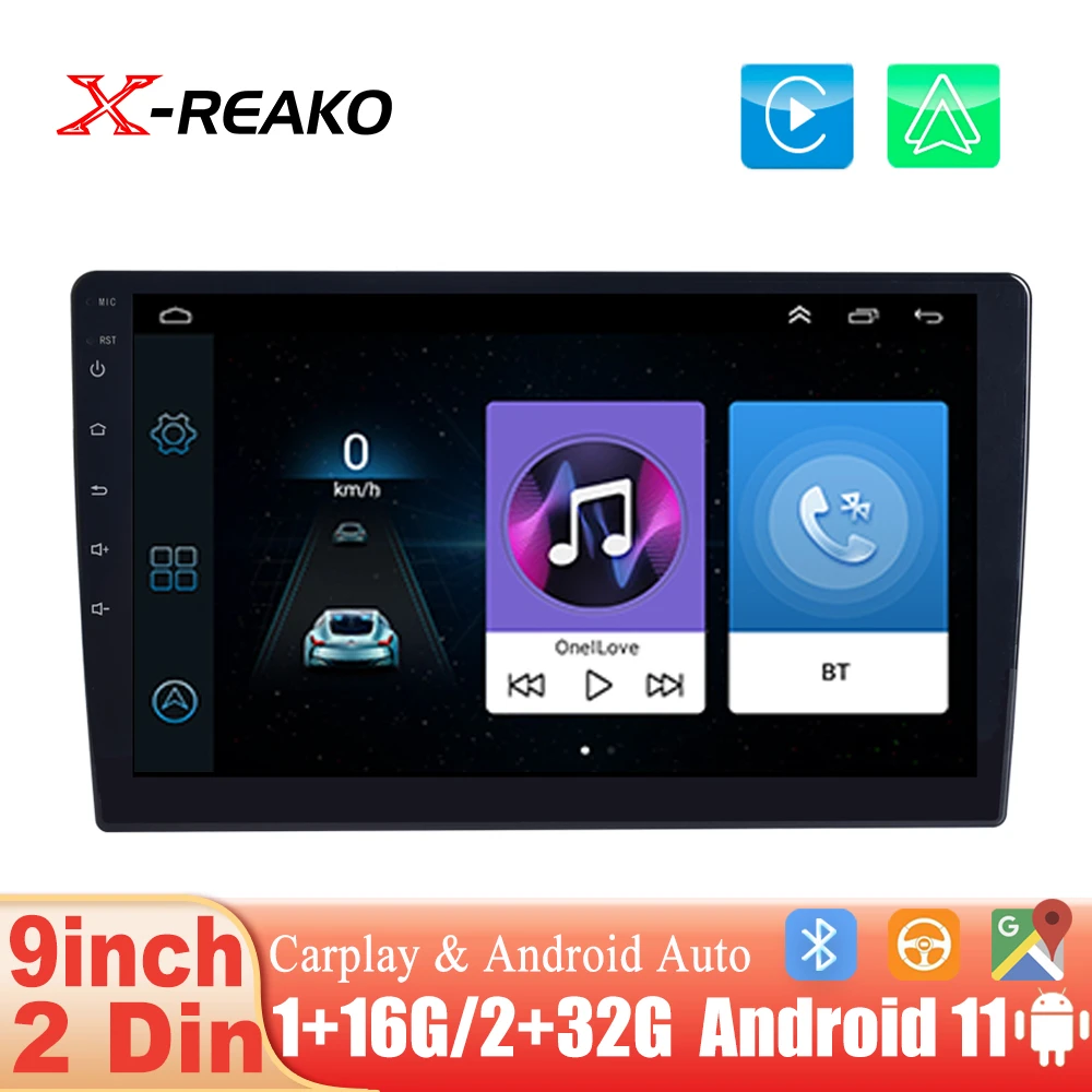 X-reako Car Radio Stereo Android 11.0 2 Din 9inch Car Radio Stereo ...