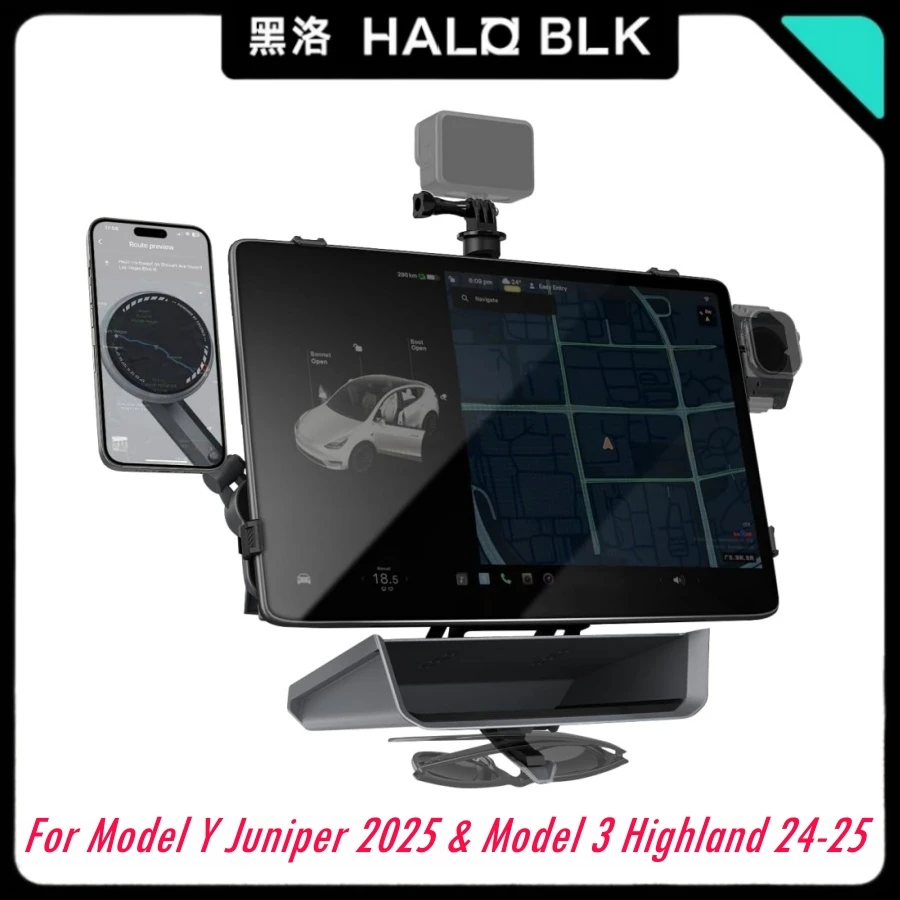 HALOBLK HaloStation Tesla Model Y Juniper 2025 및 Model 3 Highland 24-25 ...