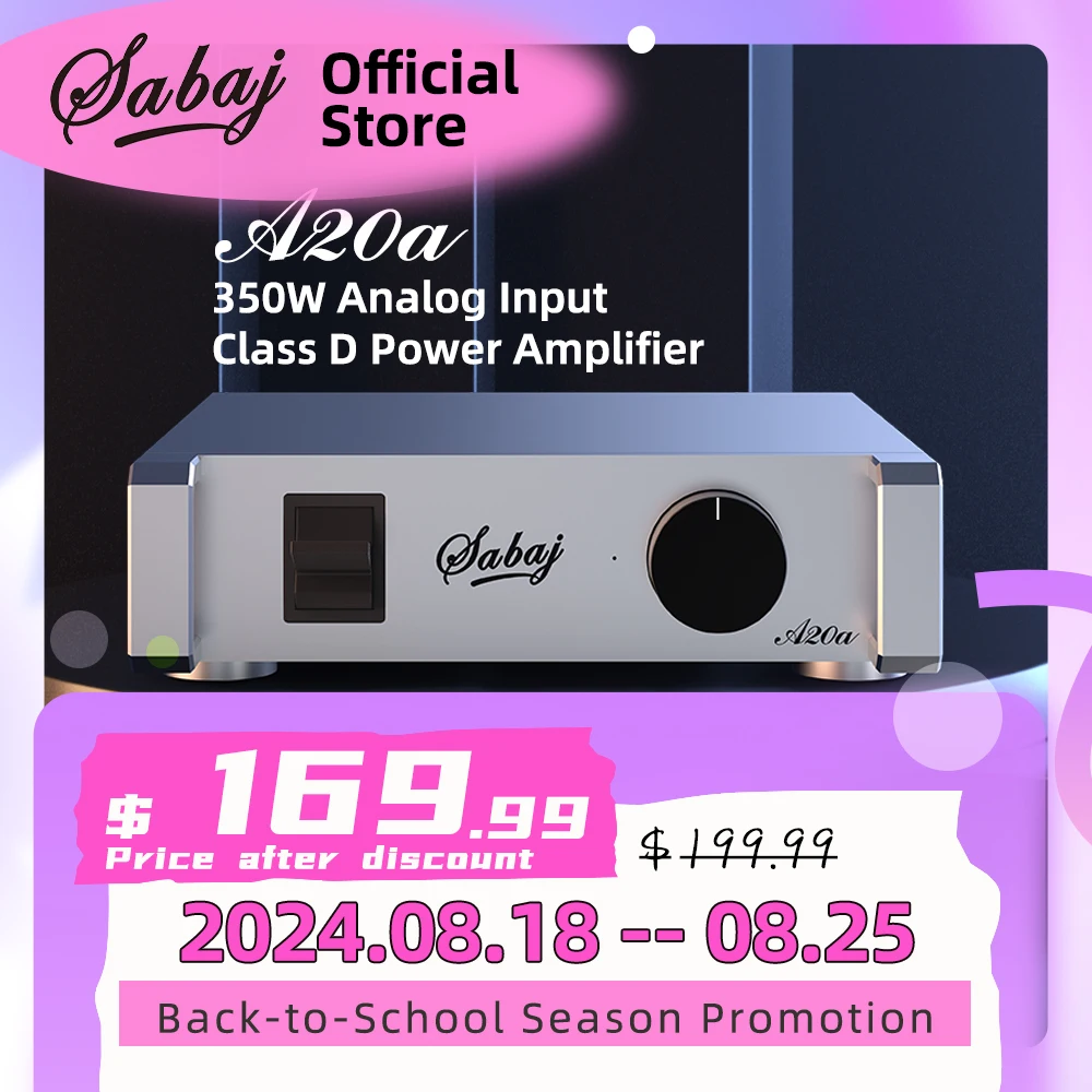 2022-SABAJ-A20a-350W-Class-D-BTL-Power-Amplifier-Analog-Input-MA5332M ...