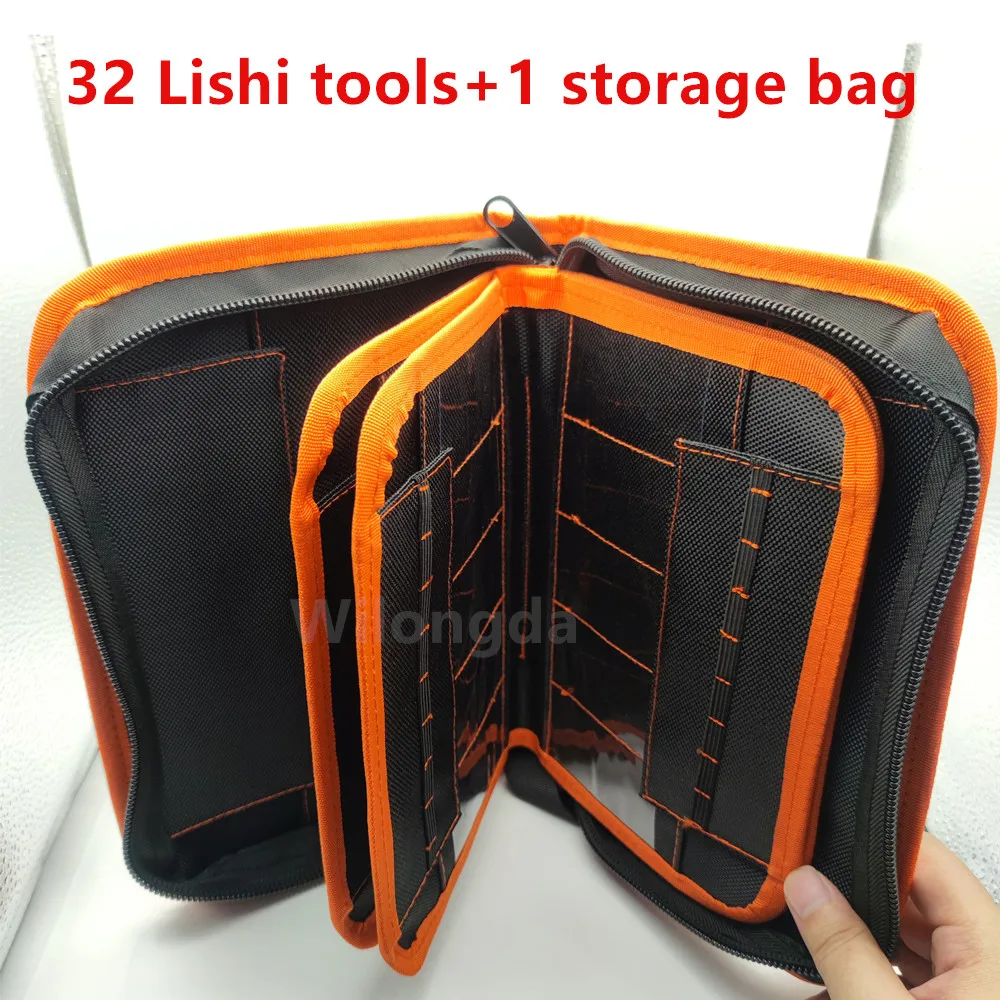 32PCS LiShi Tool for Car Lock Repair NE72 TOY43 VAC102 HU87 MIT8 HON41 ...