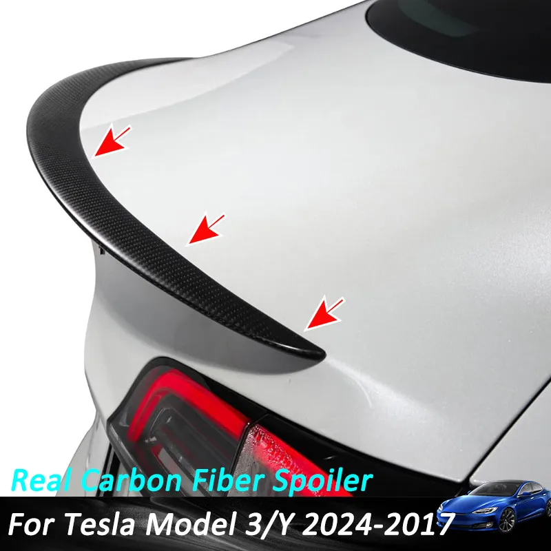 For-Model-3-Highland-Carbon-Fiber-Spoiler-2024-Rear-Trunk-Wings-For ...