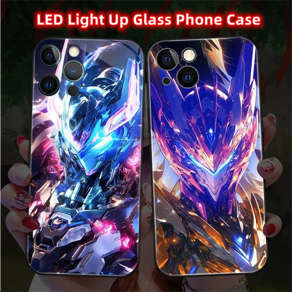 2024-Luxury-Super-Fighter-Smart-Voice-Controlled-LED-Light-Phone-Case ...