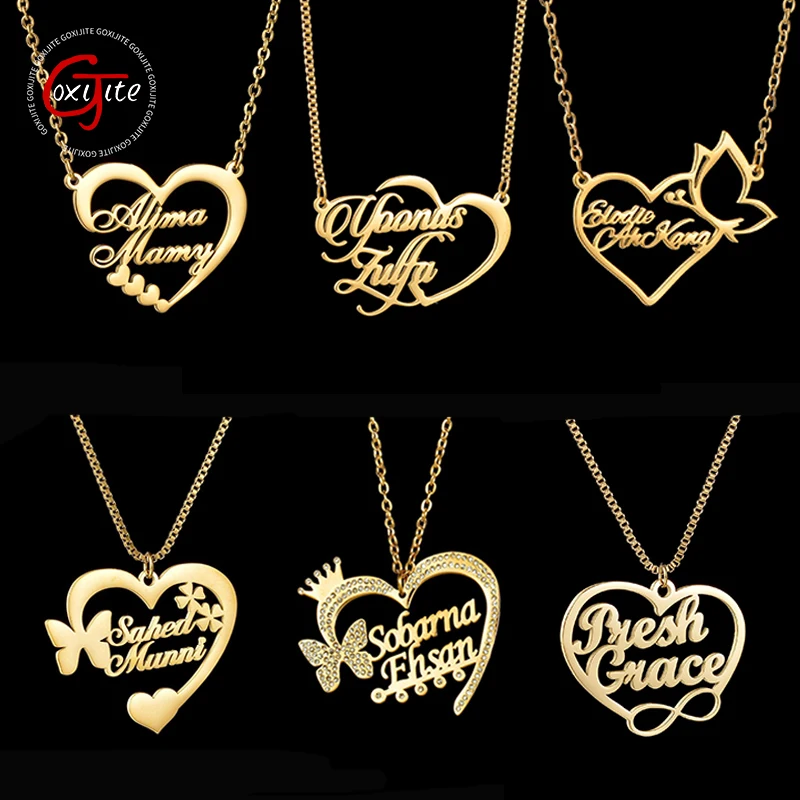 Goxijite-Personalized-Name-Necklace-With-Stone-Stainless-Steel ...