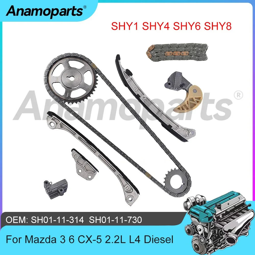 Engine Parts Timing Chain Kit Fit 2.2 L T L4 Diesel SHY1 SHY4 SHY6 SHY8 ...