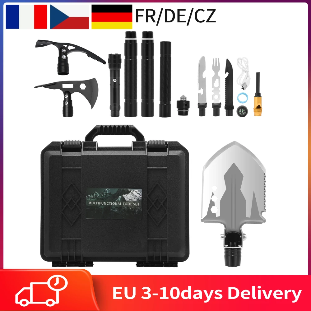 Folding-Camping-Ax-Shovel-Set-Portable-Multi-Function-Tool-Survival ...