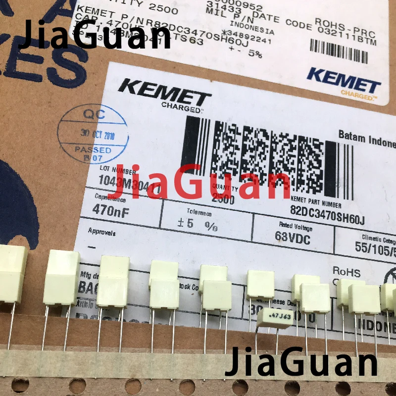 Condensador de película de cobre, accesorio AV R82 0,47 UF 63V 100V 5% ...