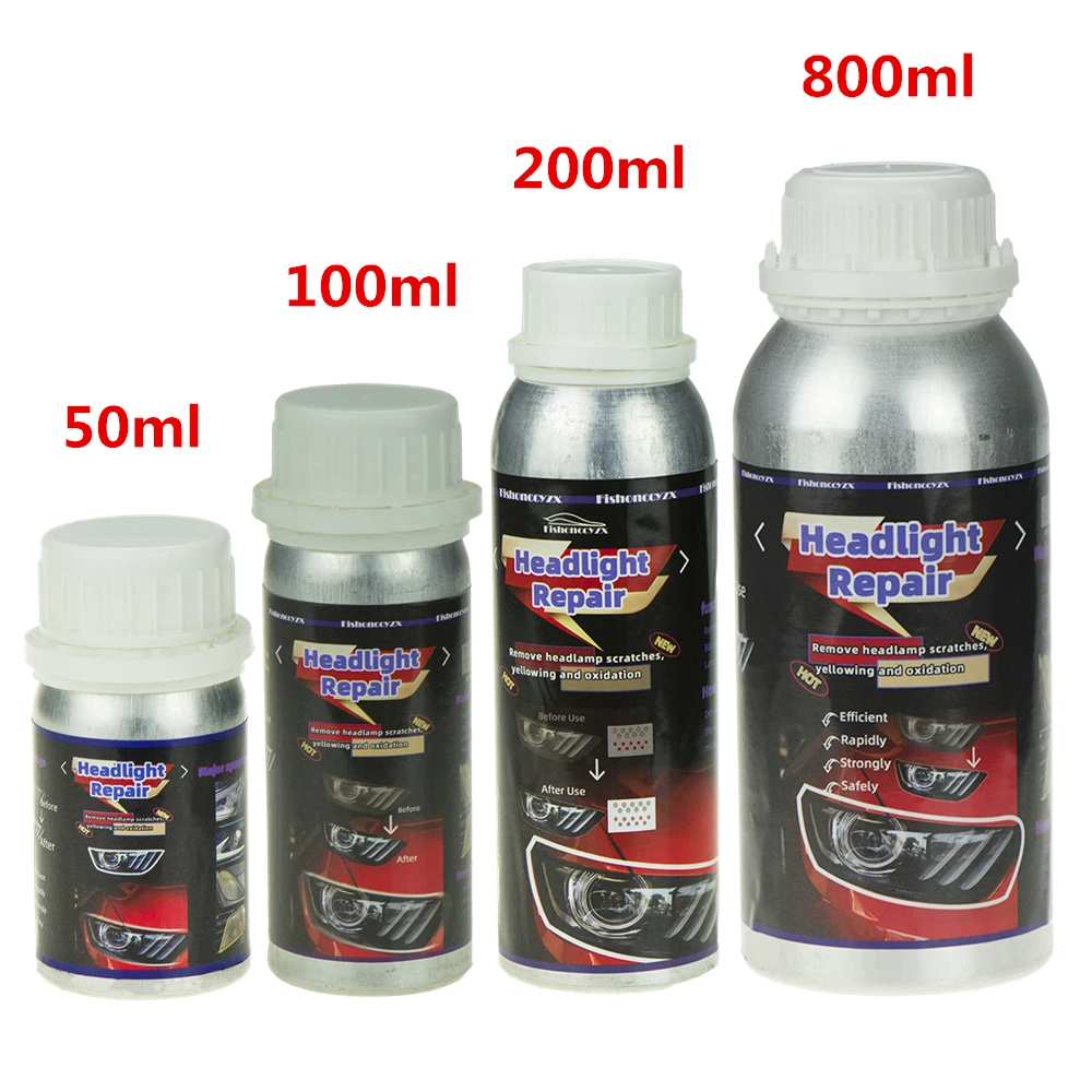 800ml Headlights Liquid Polymer Headlight Chemical Polish Repair Fluid ...