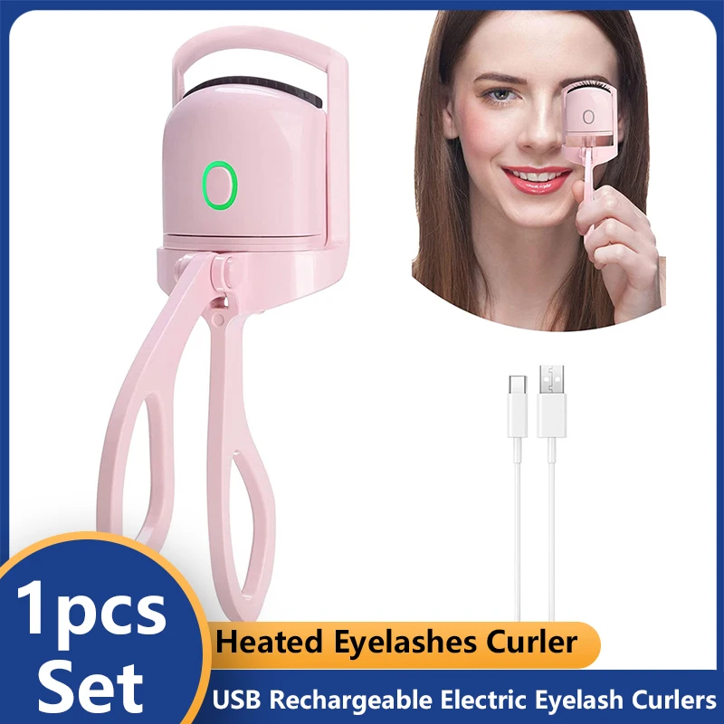 Erhitzt Wimpern Curler USB Aufladbare Elektrische Wimpern Curlers mit 2 ...