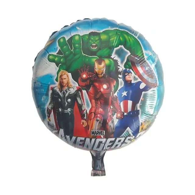 10Pcs 18inch Hero Helium Foil Balloons Avengers Spiderman Captain ...