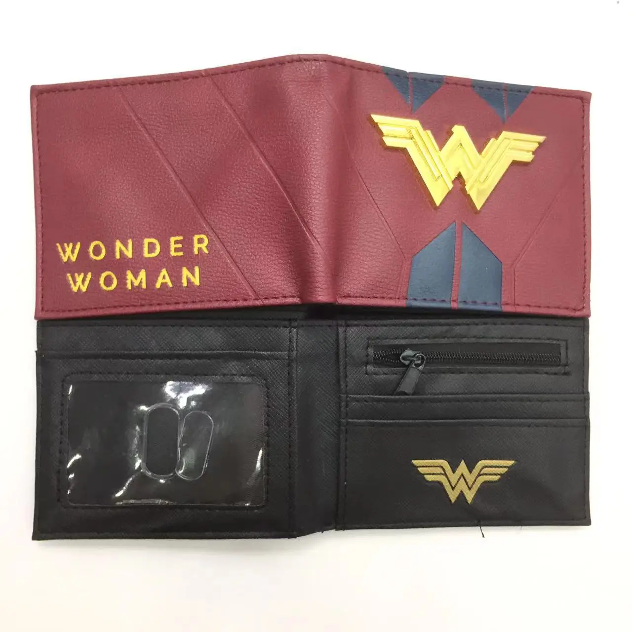 Cartera de PVC de dibujos animados de Naruto Deadpool, monedero de ...