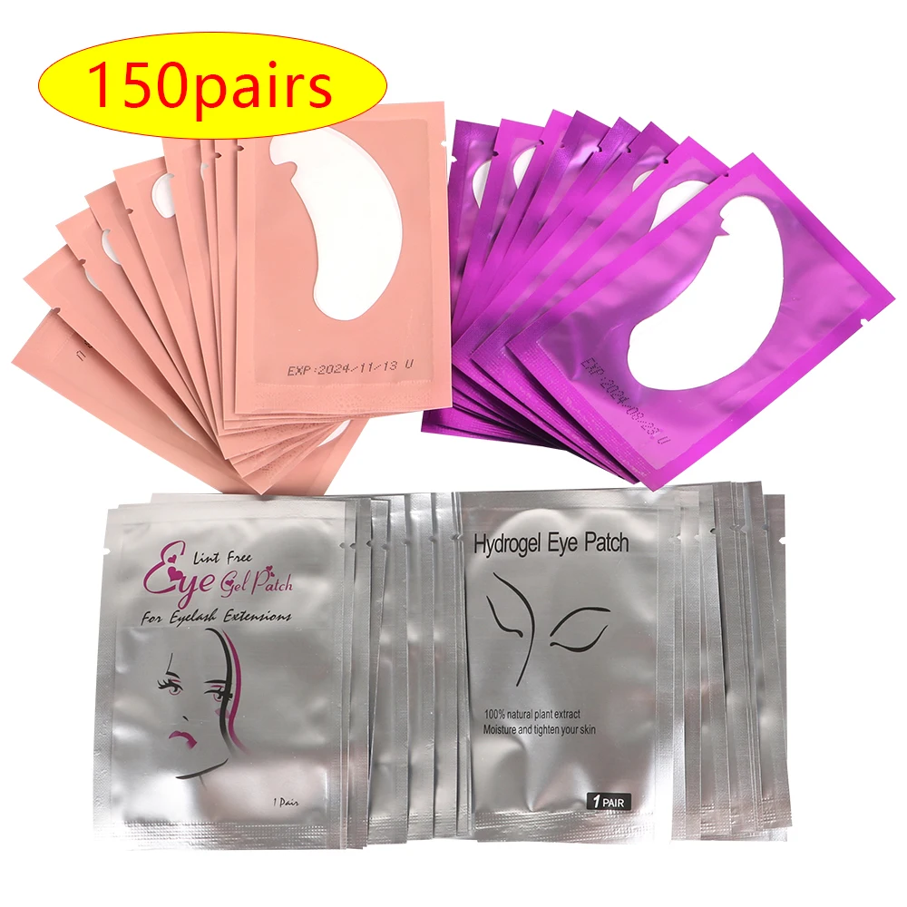 150-Pairs-Set-Eyelash-Extension-U-Shape-Notch-Eye-Patch-Mat-Gel ...