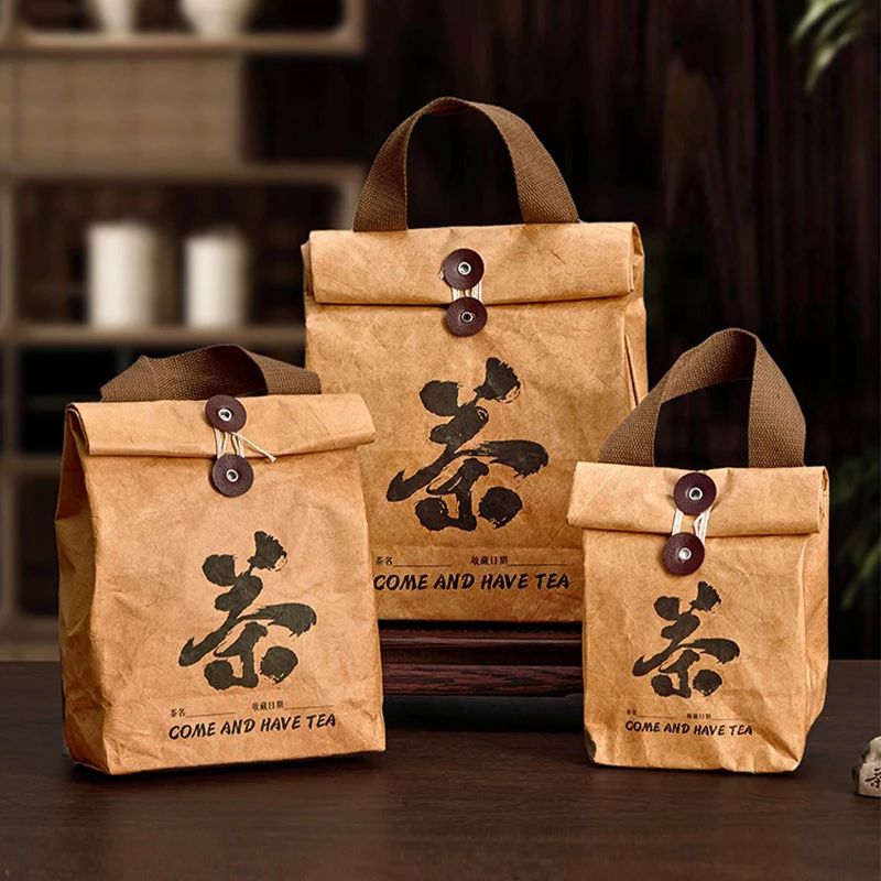 Chinese Yunnan High end Tea Packaging Bag White Tea Pu erh Tea Handbag ...